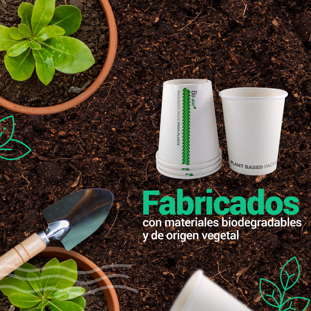 Vasos compostables: ¡disfruta todas tus bebidas! - 8oz / 1.000 unidades ...